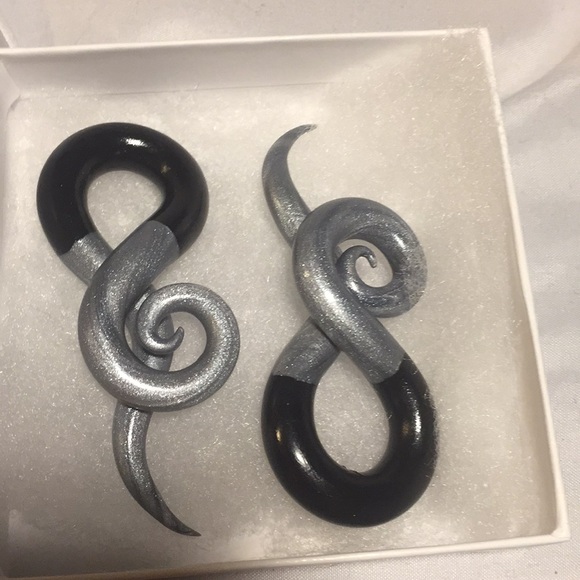 Jewelry | Silver And Black Music Note Taper Plugs | Poshmark